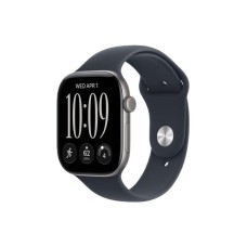 APPLE Watch Series 12 GPS 46mm Space Grey Aluminium Case with Navy Blue Sport Band - M/L (MJEJ4WF/A)