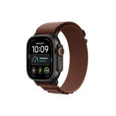 APPLE Watch Ultra 4 GPS + Cellular 49mm Black Titanium Case with Burgundy Alpine Loop - S (MJC04SE/A)