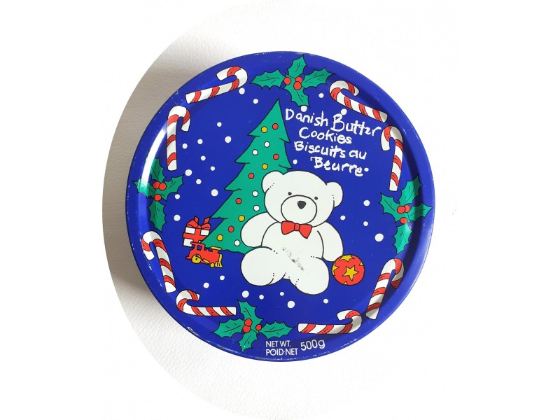 Vintage kutija metalna Danish butter cookies 1992. god.