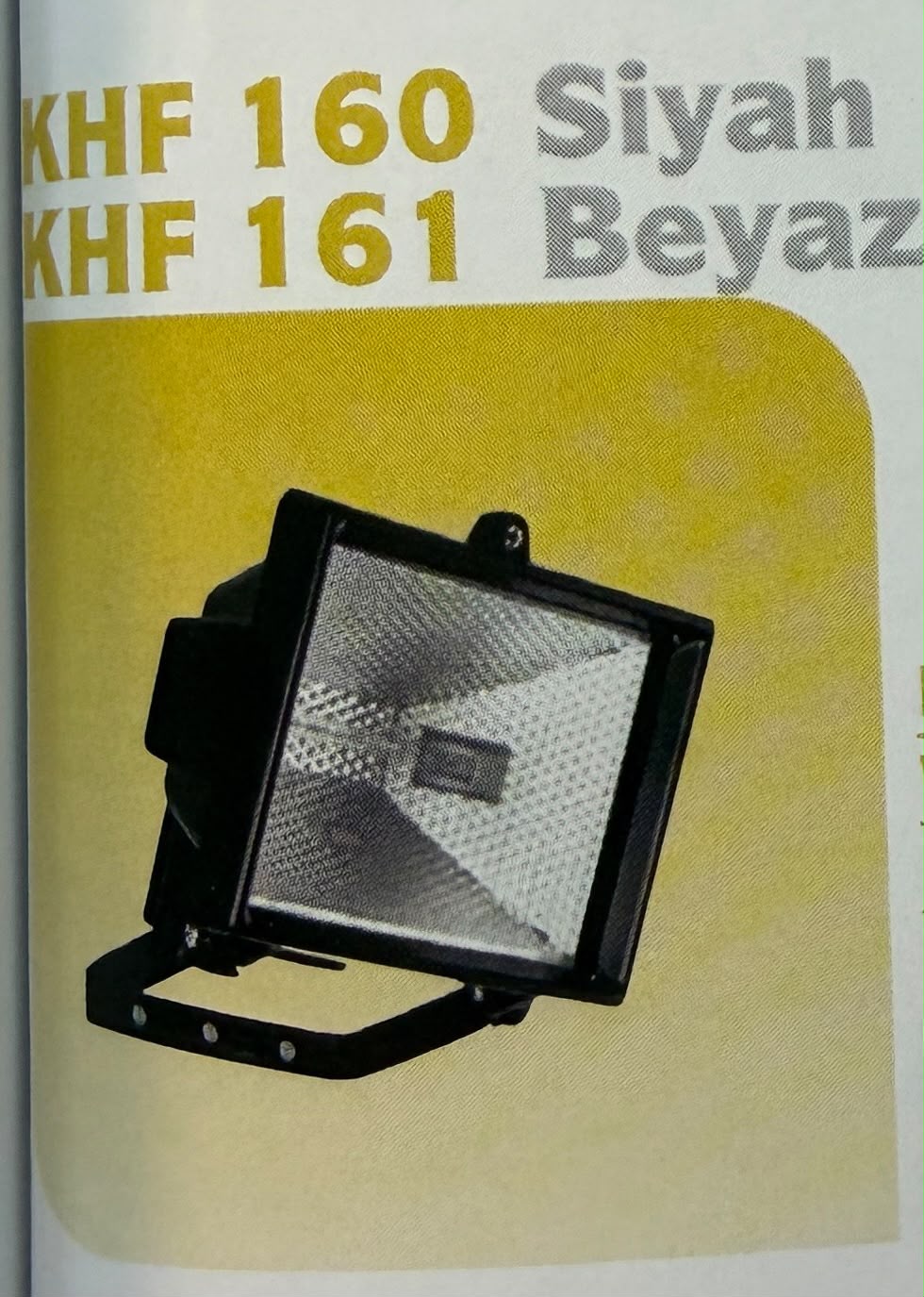 KHF 160 reflektor halogeni 150w CRNI