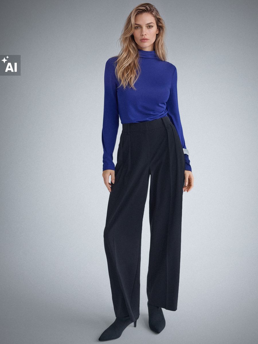 Wide leg pantalone