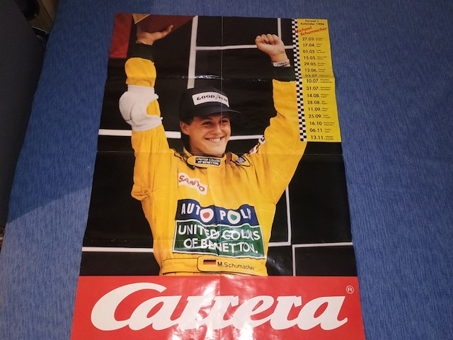 Michael Schumaher Carrera 1994 god -Poster