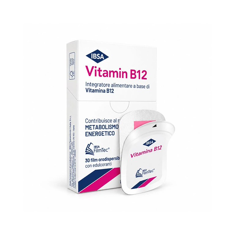 FilmTec Vitamin B12 IBSA 30 Oralnih Film Listića Koji se Rastvaraju na Jeziku Bez Vod