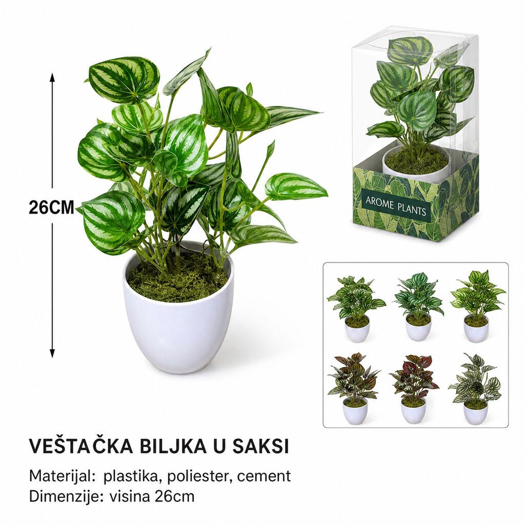 KMT Zavesa sa veštačkim lišćem posuda 702380 Dekorativna veštačka