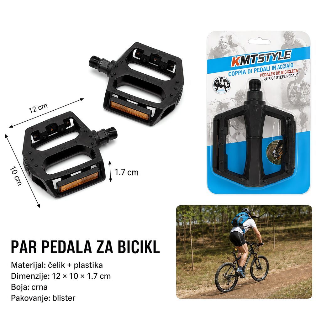 KMT Celokupni aluminijumski pedal - Dvostruki zrna 2001532 Lagane