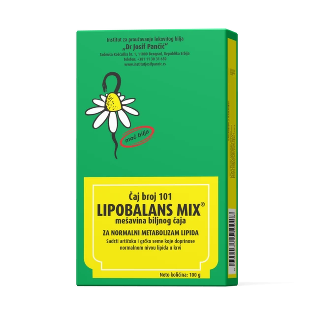 Čaj broj 101 Lipobalans Mix Mešavina za normalni metabolizam lipida, 100 g