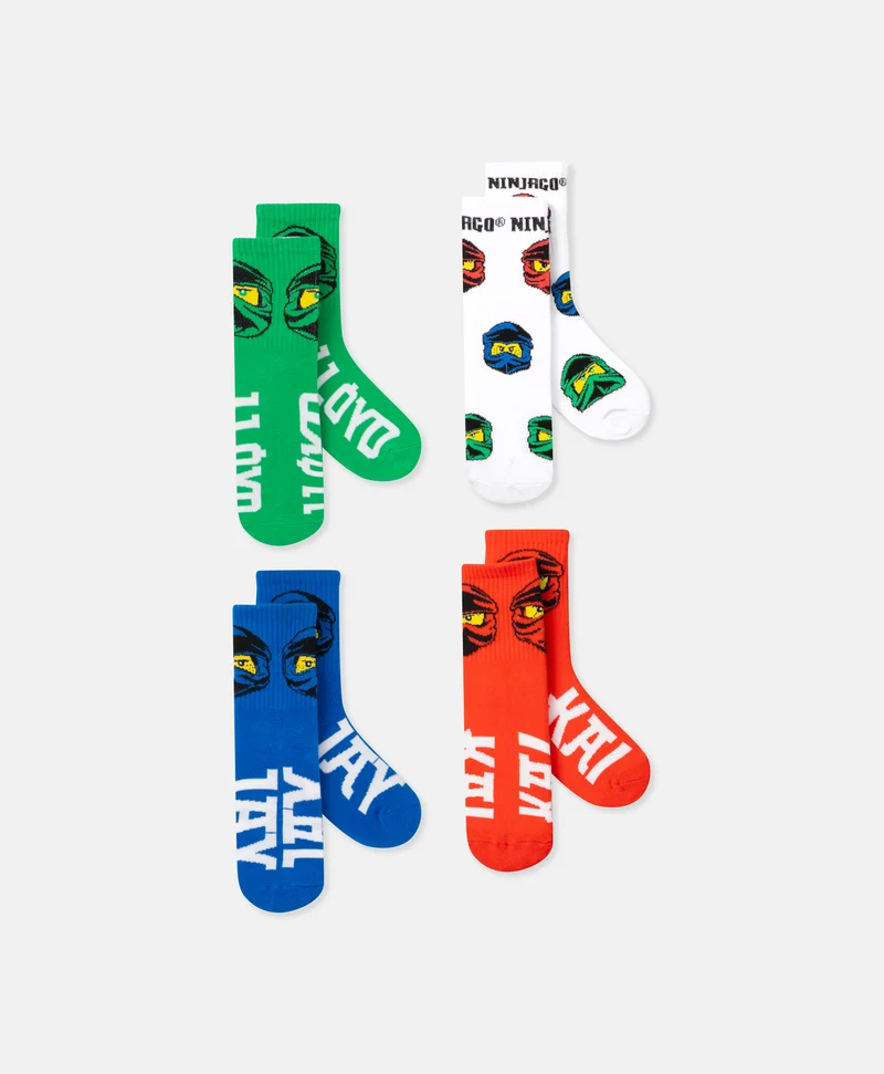 Komplet čarapa za dečake LEGO NINJAGO 4-pack