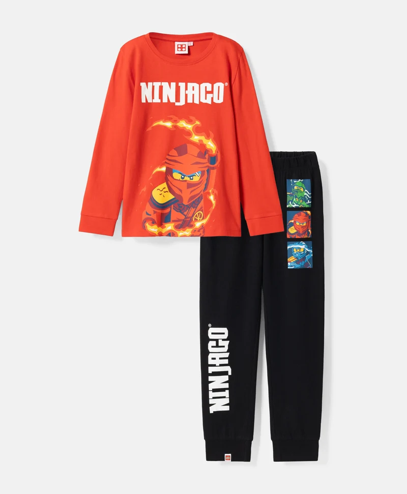 Pidžama dugih rukava za dečake LEGO NINJAGO 100% pamuk
