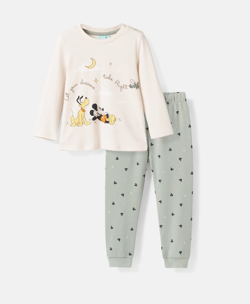 Pidžama za bebe Mickey Mouse, 2-delna, 100% pamuk