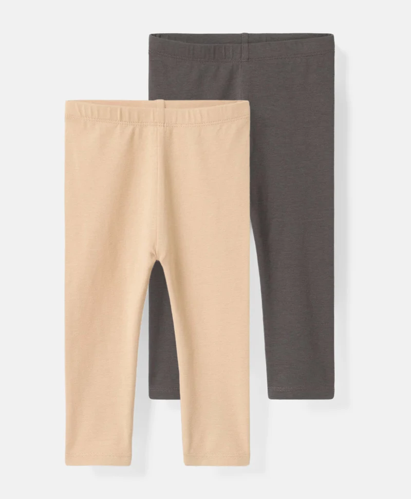 Komplet jednobojnih helanki za bebe 2-pack