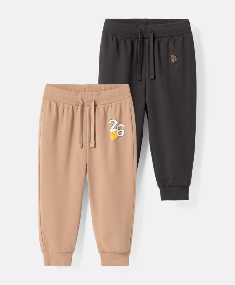 Komplet sportskih pantalona za bebe s motivom šape, 100% pamuk