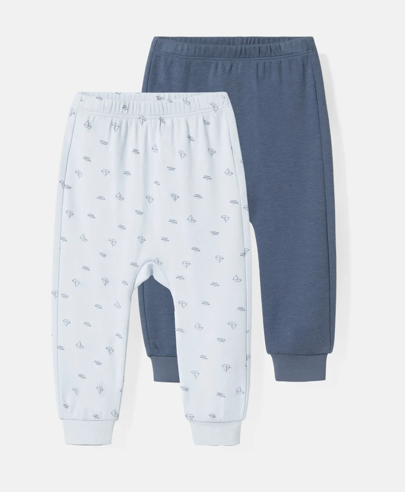 Set helanki za bebe plave boje 100% pamuk