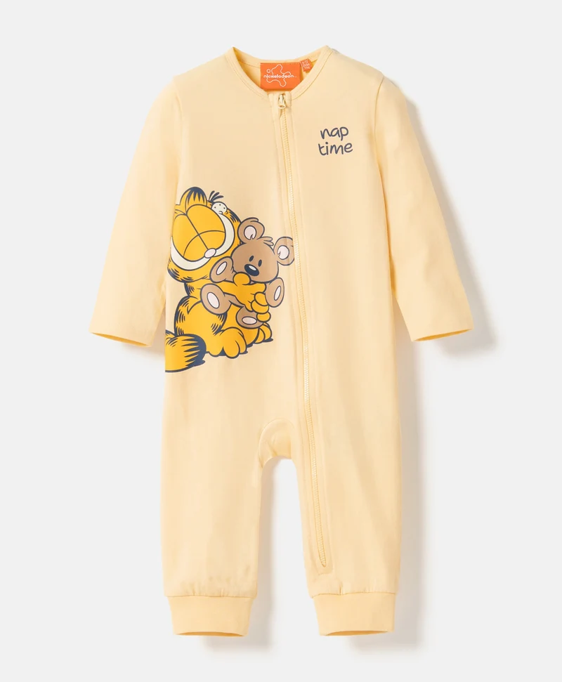 Pidžama za bebe Garfield 100% pamuk sa rajsferšlusom