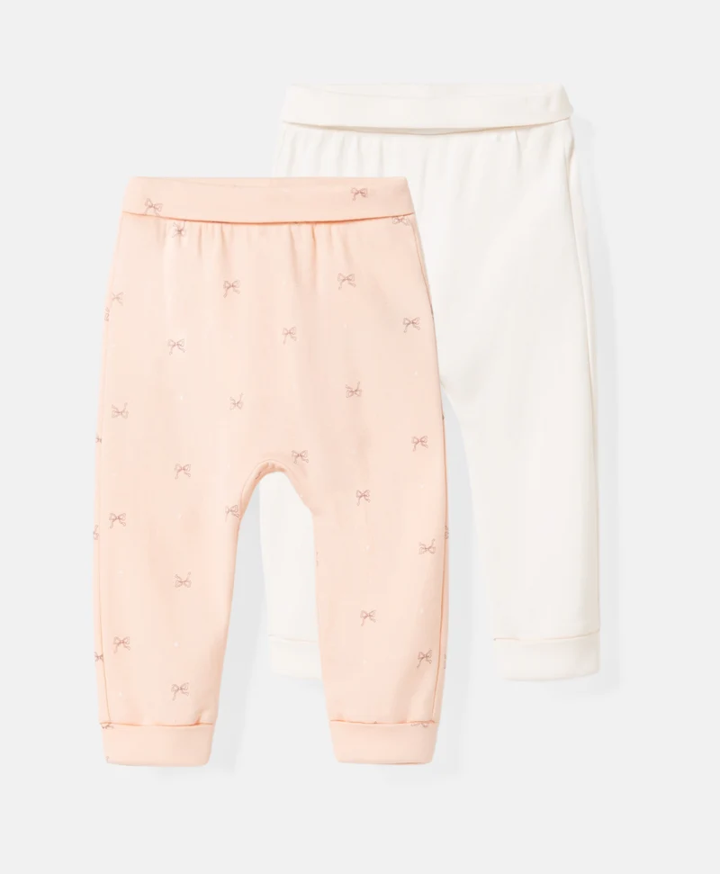 Set helanki za bebe sa mašnicama 100% pamuk