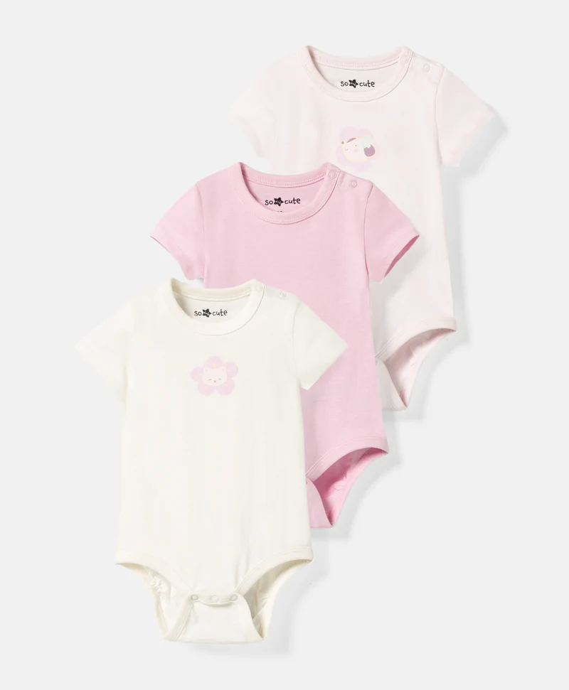 Set bodija za bebe životinje 100% pamuk