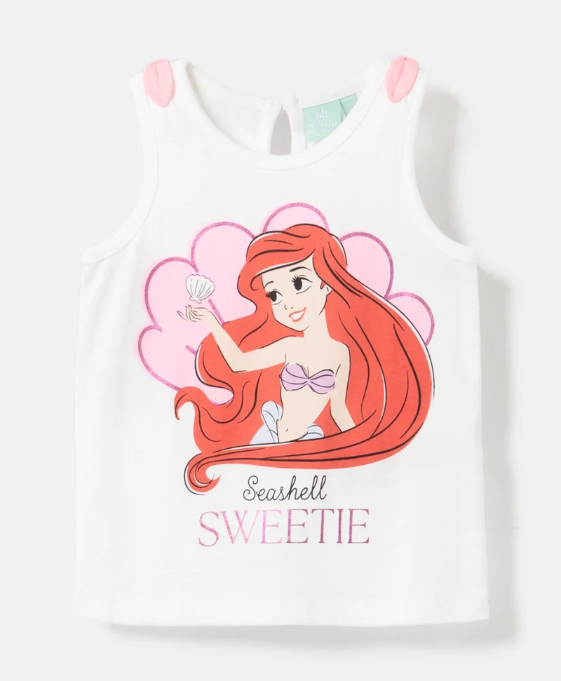 Bebi majica bez rukava Mala sirena Ariel 100% pamuk