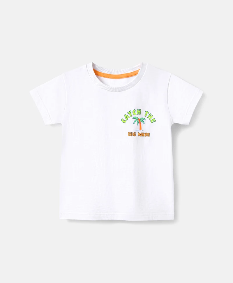 Bebi majica sa printom palme od 100% pamuka