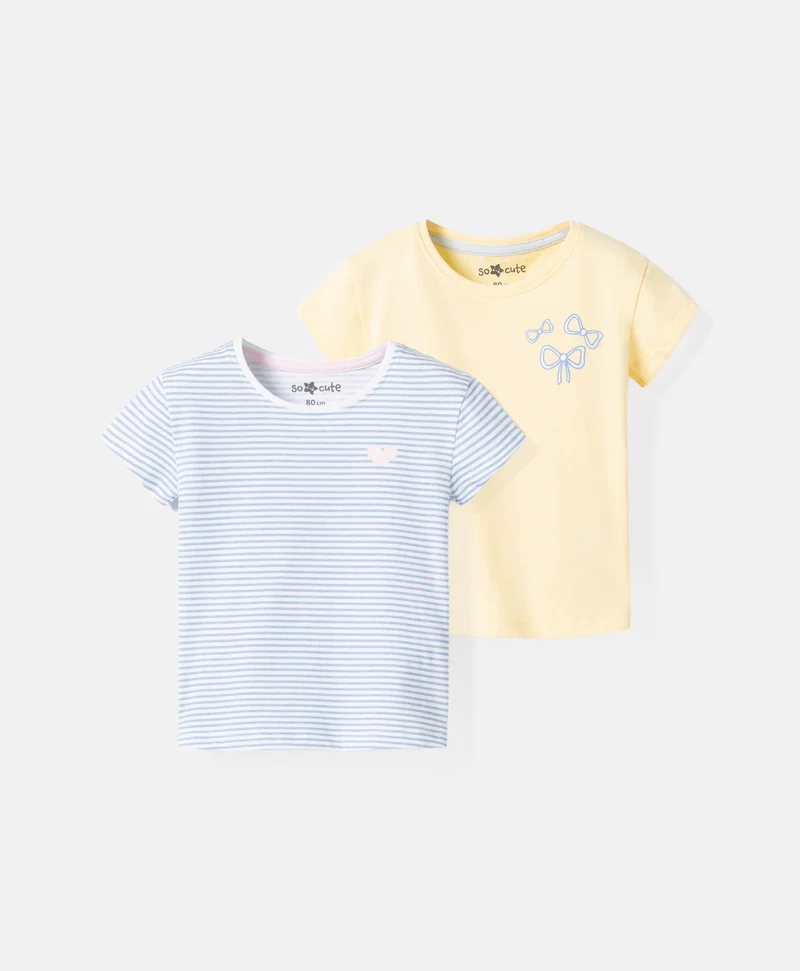 Set bebi majica kratkih rukava 100% pamuk