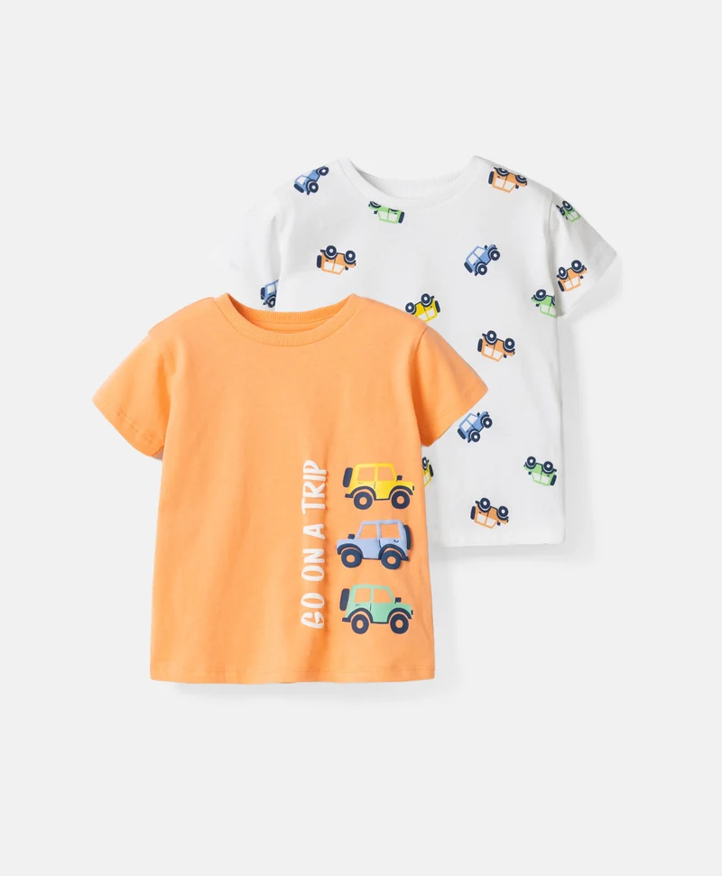 Set bebi majica sa motivom autića 100% pamuk