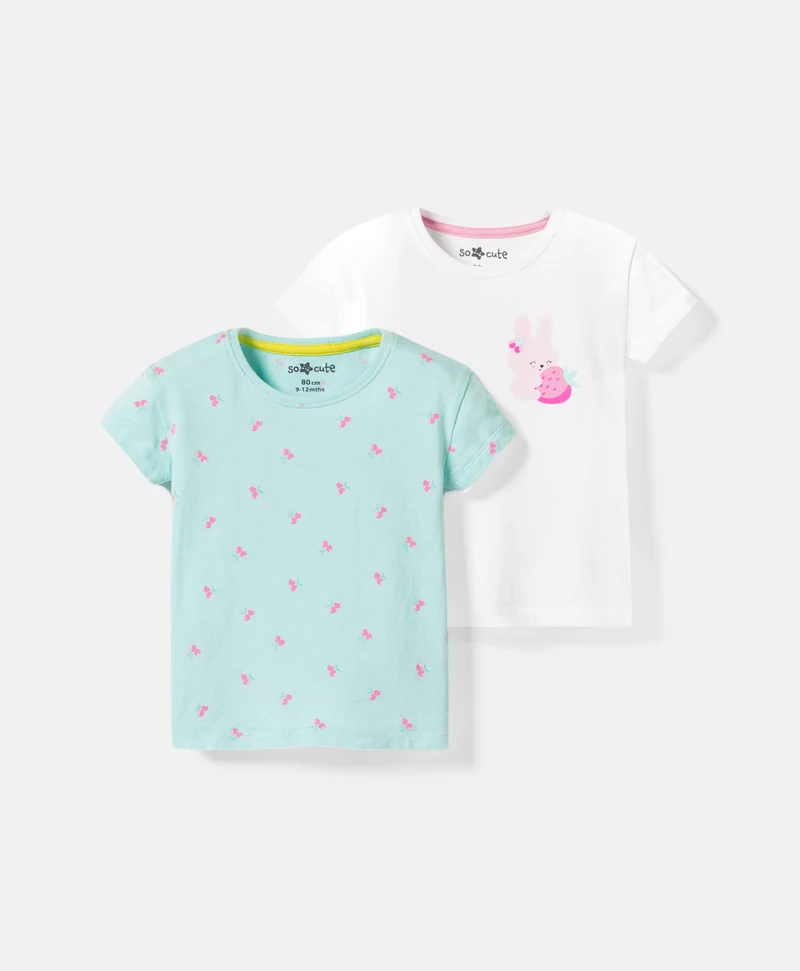 Set majica za bebe sa printom zeke 100% pamuk