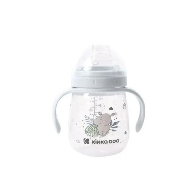 Šolja sa silikonskim piskom Savanna 240ml Blue KKB31063