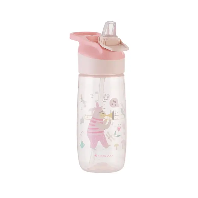 Šolja sa silikonskim piskom Music Fest 450ml Pink KKB31066