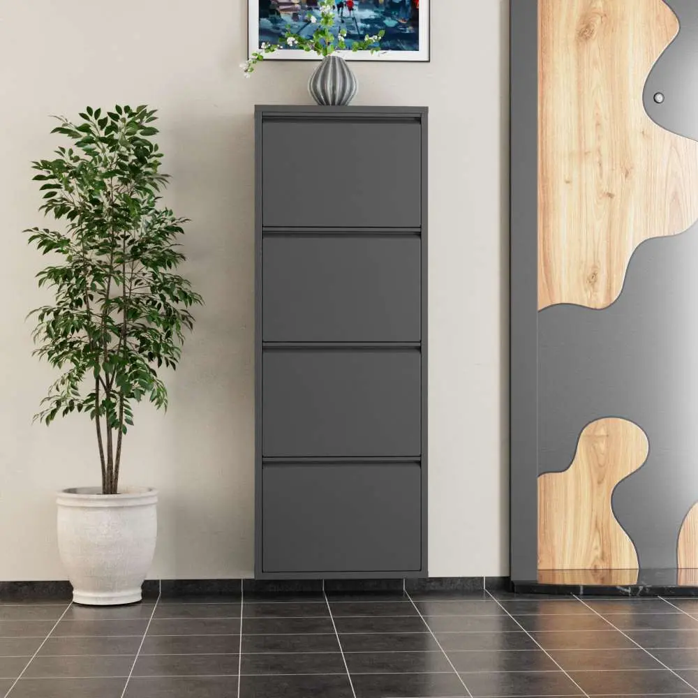 Hanah Home Cipelarnik, 50x136x15 cm, Antracit