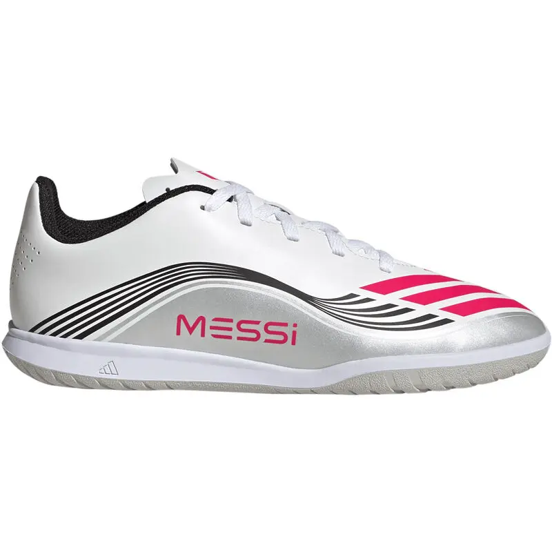 Adidas Patike za fudbal za dečake F50 Messi Club In J, JP7452, Bele