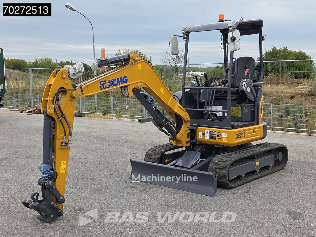 Novi XCMG XE27 E FACTORY WARRANTY - CW / 3 BUCKETS - KUBOTA mini bager