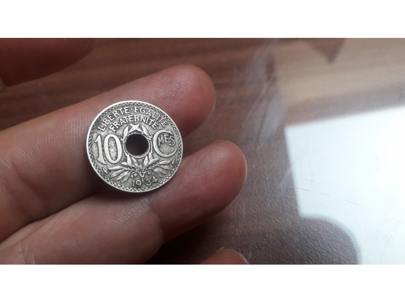 Francuska 10 centi 1934