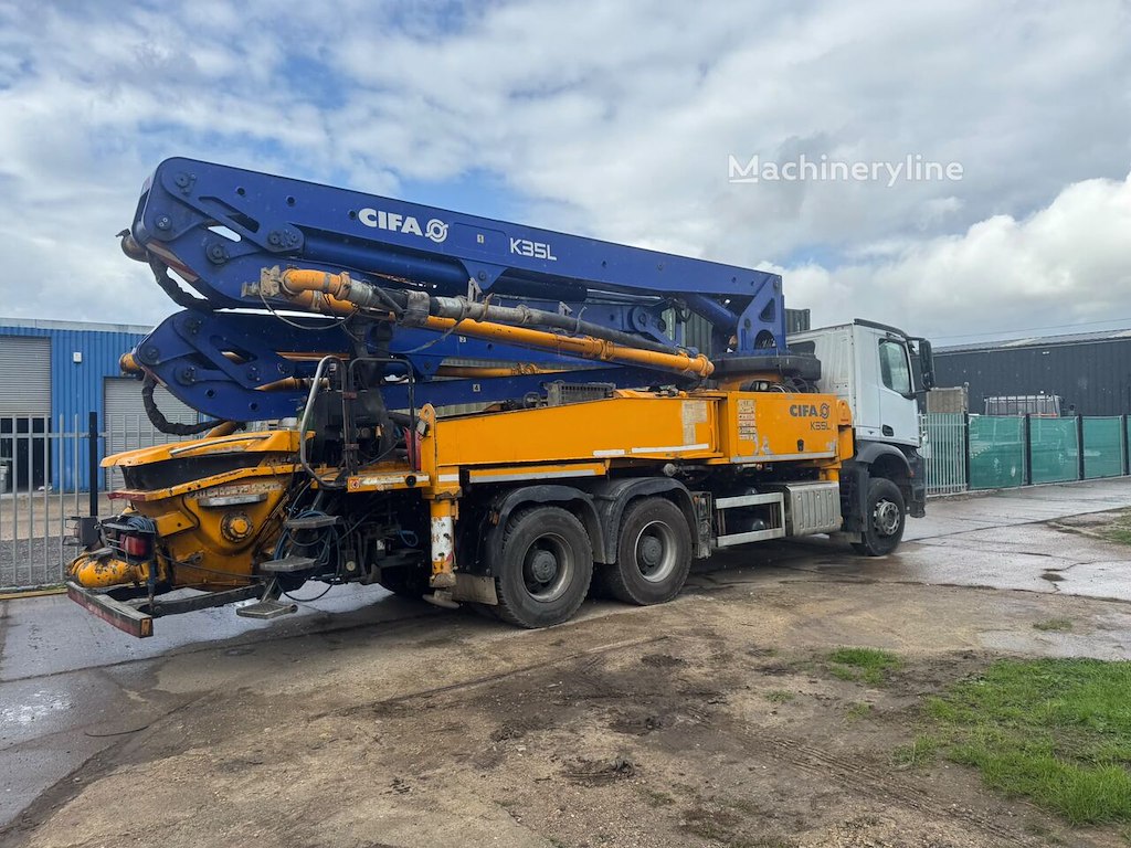 Cifa K-series K35L na šasiji Mercedes-Benz Actros pumpa za beton
