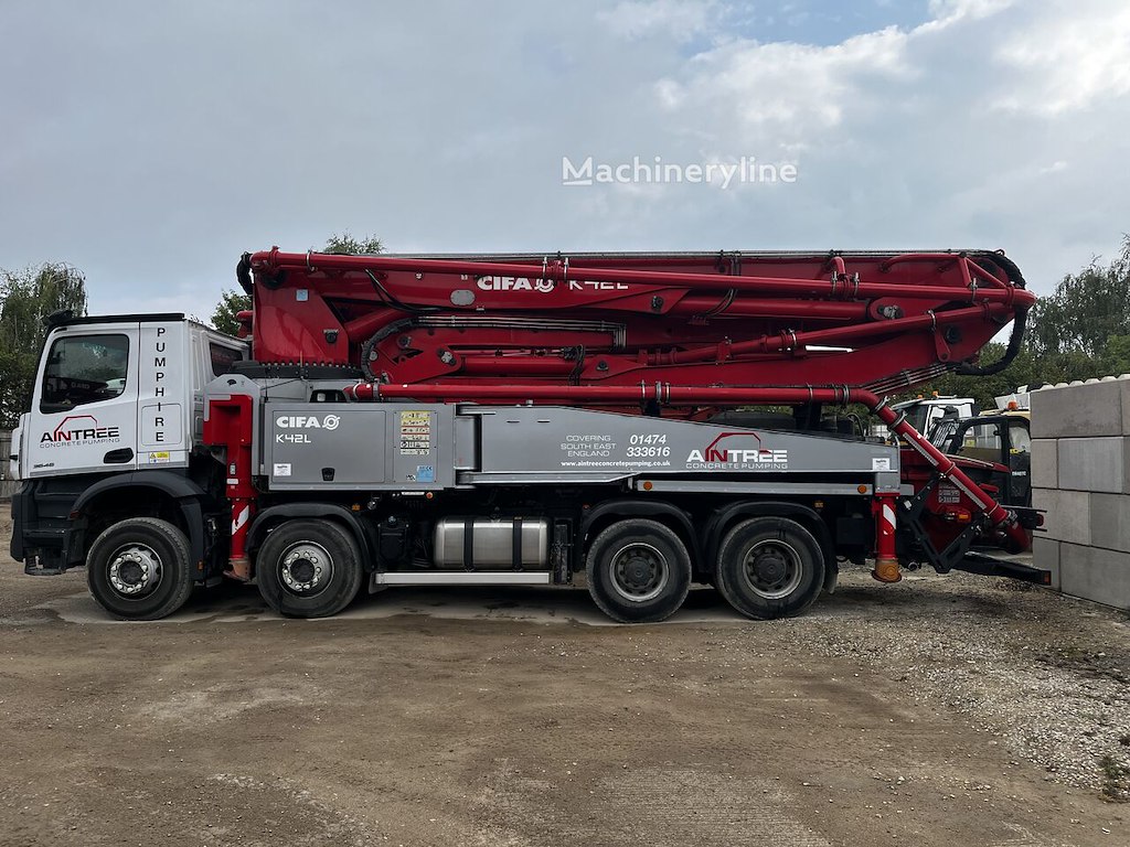 Cifa K42L na šasiji Mercedes-Benz LHD Arocs 3646 pumpa za beton