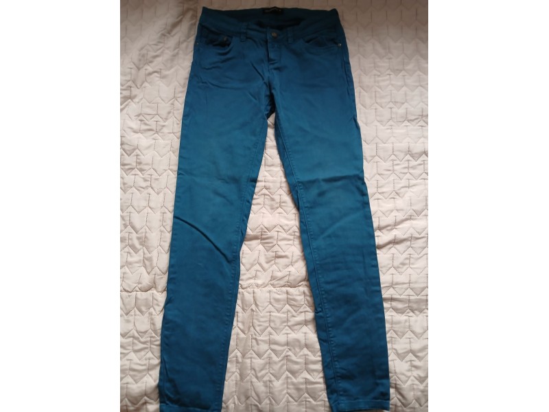 Terranova plave skinny pantalone, M