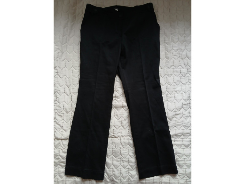 Global crne pamucne poslovne pantalone, 38-40