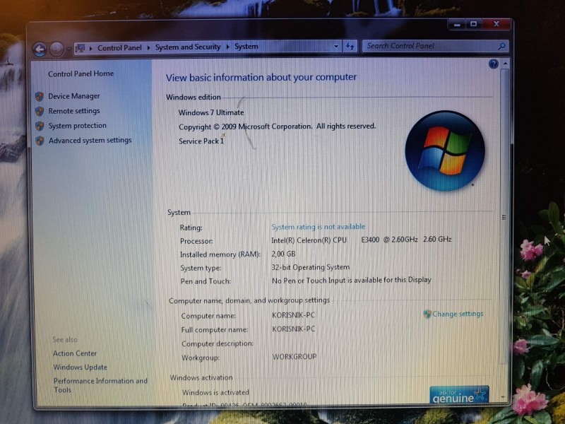PROCESOR INTEL CORE DUO E3400 2,60GHz Socket LGA 755