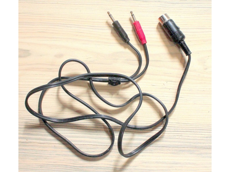 Tropolni muški DIN kabl na mini stereo kontakt, 1 metar