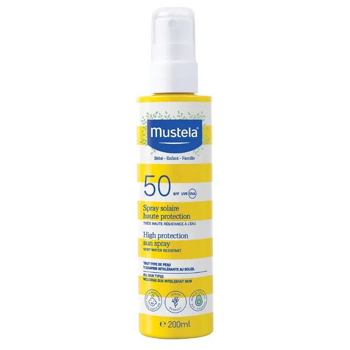 Mustela Sprej za zaštitu od sunca za bebe i decu SPF 50+, 200 ml