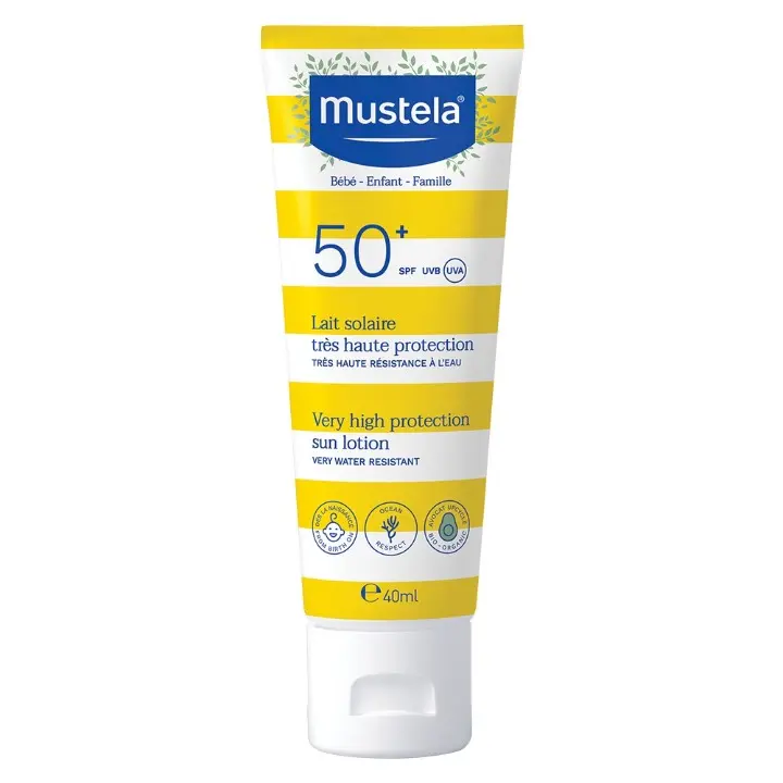 Mustela Losion za zaštitu od sunca za bebe i decu SPF 50+, 40 ml