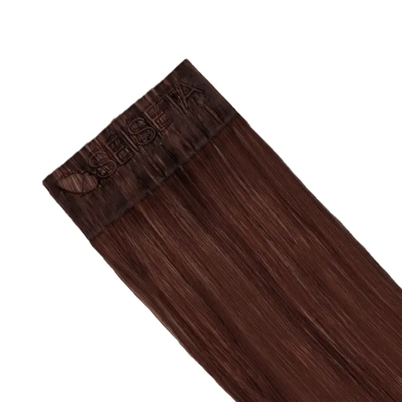 SEISETA Prirodna kosa za nadogradnju, Keratin, 50/55cm, 6 Light Brown, 25 pramenova