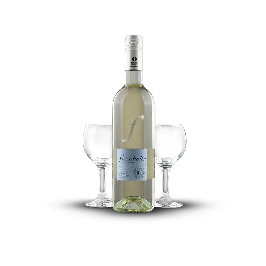 BELO VINO BIANCO VINO + 2 ČAŠE FRESCHELLO 0,75 L