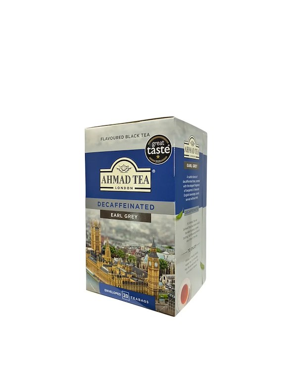 ČAJ EARL GREY DECAFFEINATED AHMAD 20 KESICA