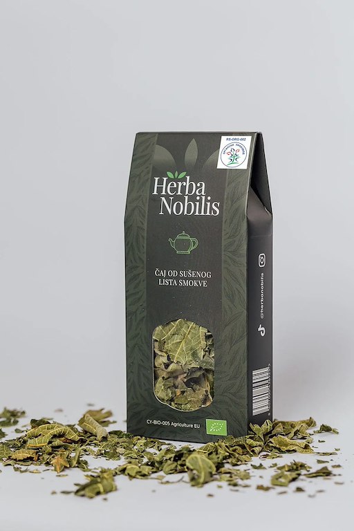 ČAJ ORGANSKI OD SUŠENOG LISTA SMOKVE HERBA NOBILIS 20G
