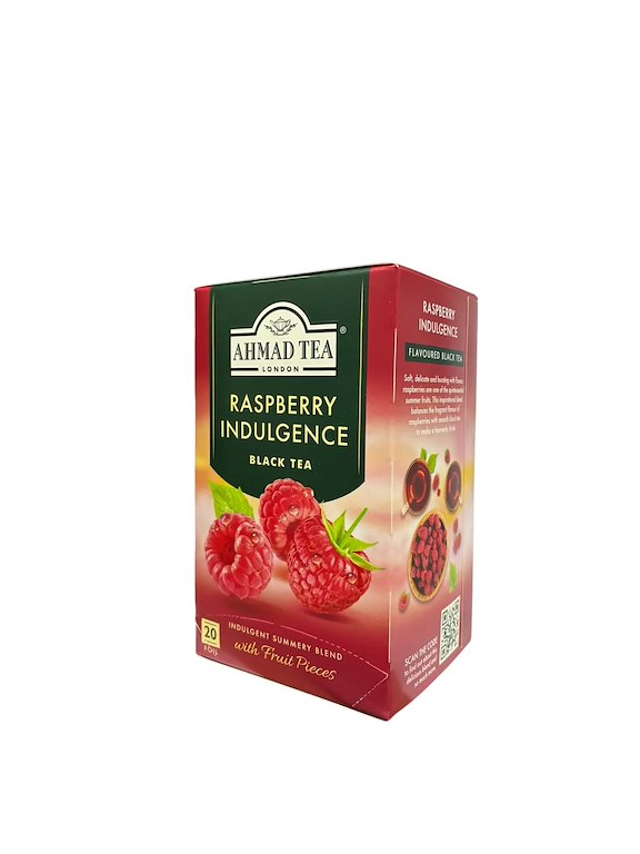 ČAJ RASPBERRY INDULGENCE AHMAD TEA 20 KESICA
