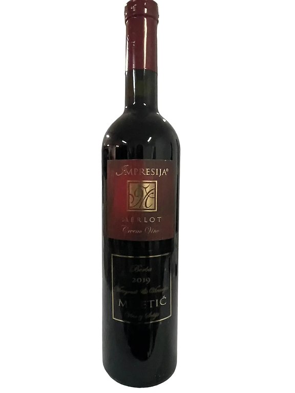CRVENO VINO MERLOT MILETIĆ 0,75L