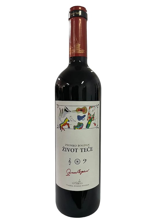 CRVENO VINO ZVONKO BOGDAN ŽIVOT TEČE 0,75L