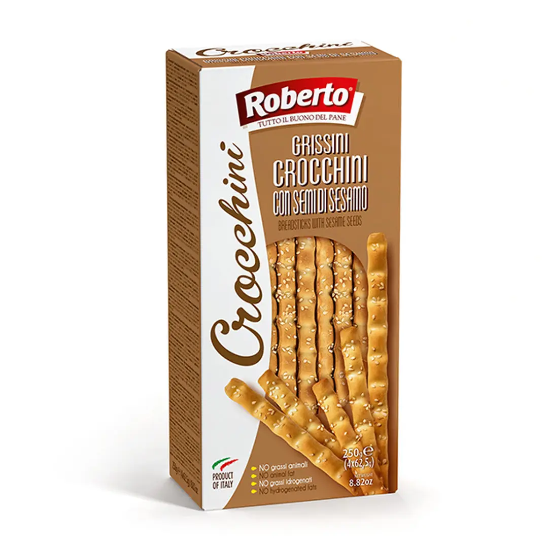 GRISINE CROCCHINI CON SEMI DI SESAMO ROBERTO 250 G