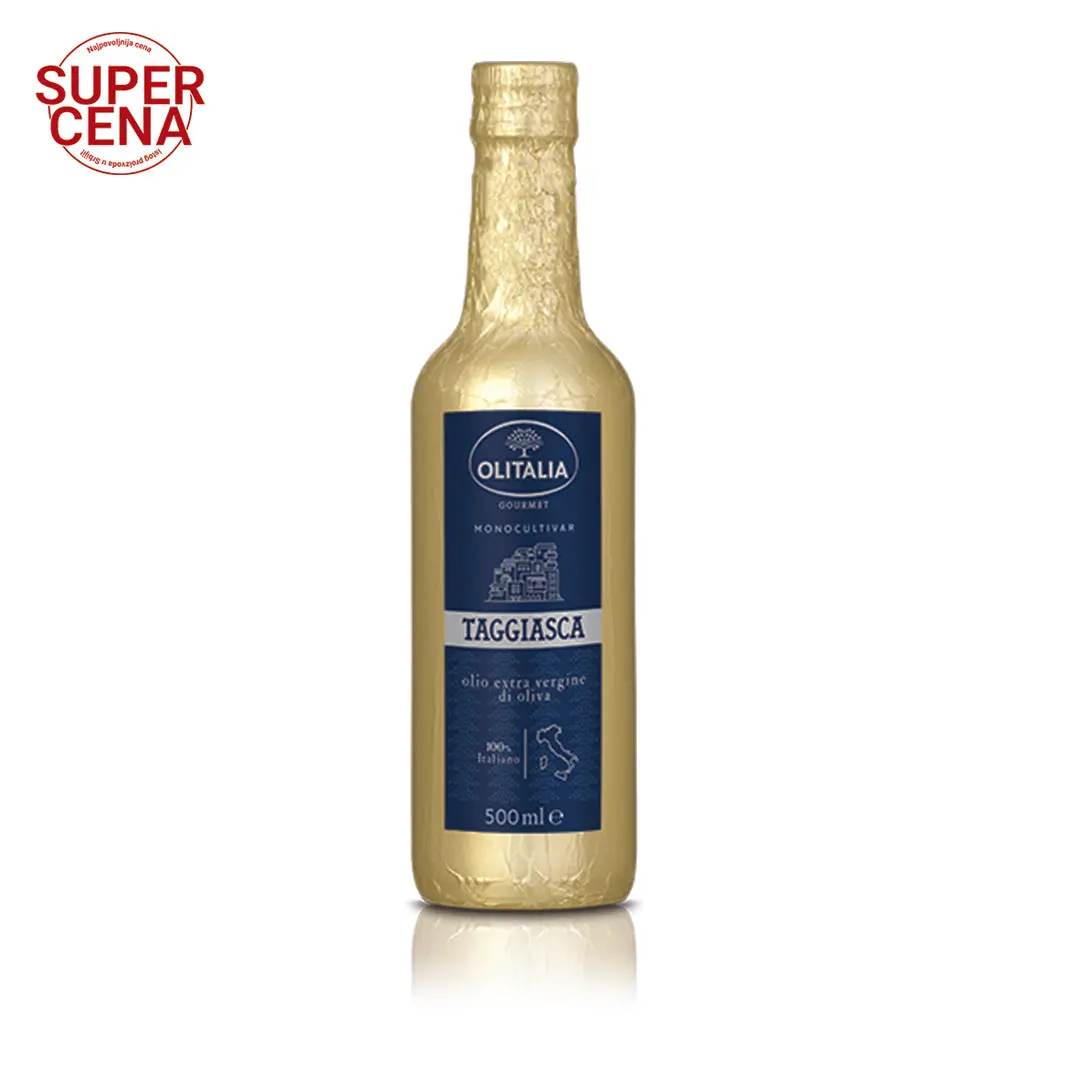 MASLINOVO ULJE EXTRA VERGINE MONOCULTIVAR TAGGIASCA OLITALIA 0,5 L