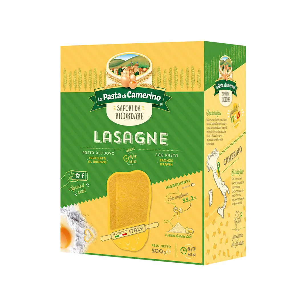 PASTA LASAGNE ALL’UOVO LA PASTA DI CAMERINO 500 G