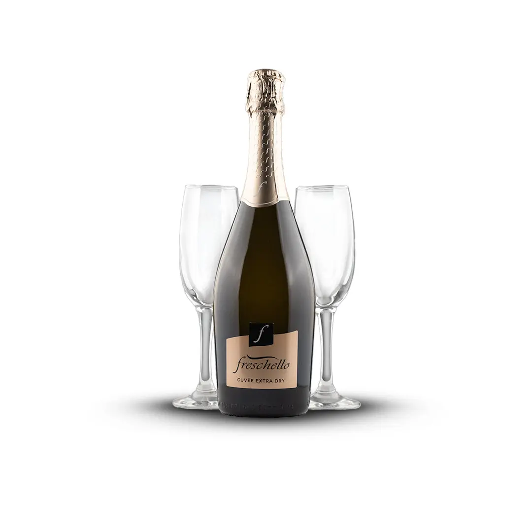 PENUŠAVO VINO EXTRA FRESCO + 2 ČAŠE FRESCHELLO 0,75 L