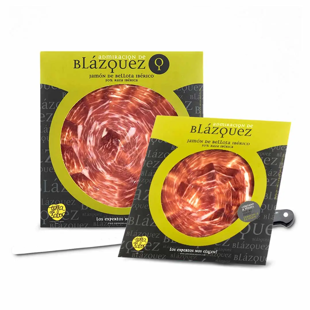 PRŠUT IBÉRICO BELLOTA CORTADO A MANO JAMONES BLÁZQUEZ 50 G SLICE